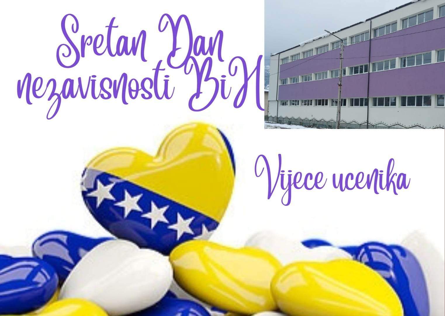 Čestitka za dan nezavisnosti BiH – Mješovita srednja škola "Mehmedalija ...